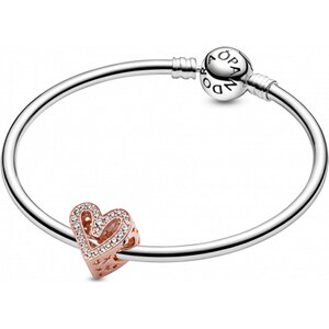 PANDORA náramok "Sparkling heart" vyskladaný náramok 590713+788692C01 ...