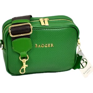 Kožená kabelka BAGGER zelená 0108 - GLAMI.sk
