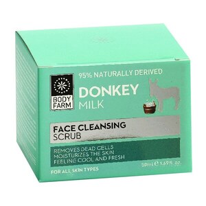 Donkey milk - Bodyfarm Bodyfarm Donkey milk Face cleansing scrub ...