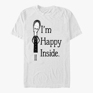 Pánske tričko Merch MGM The Addams Family - Happy Inside Unisex T-Shirt ...