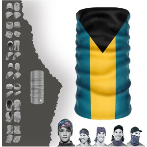 e-Taktik Multifunkčná Uv maska na tvár Flag of the Bahamas Čelenka Buff ...