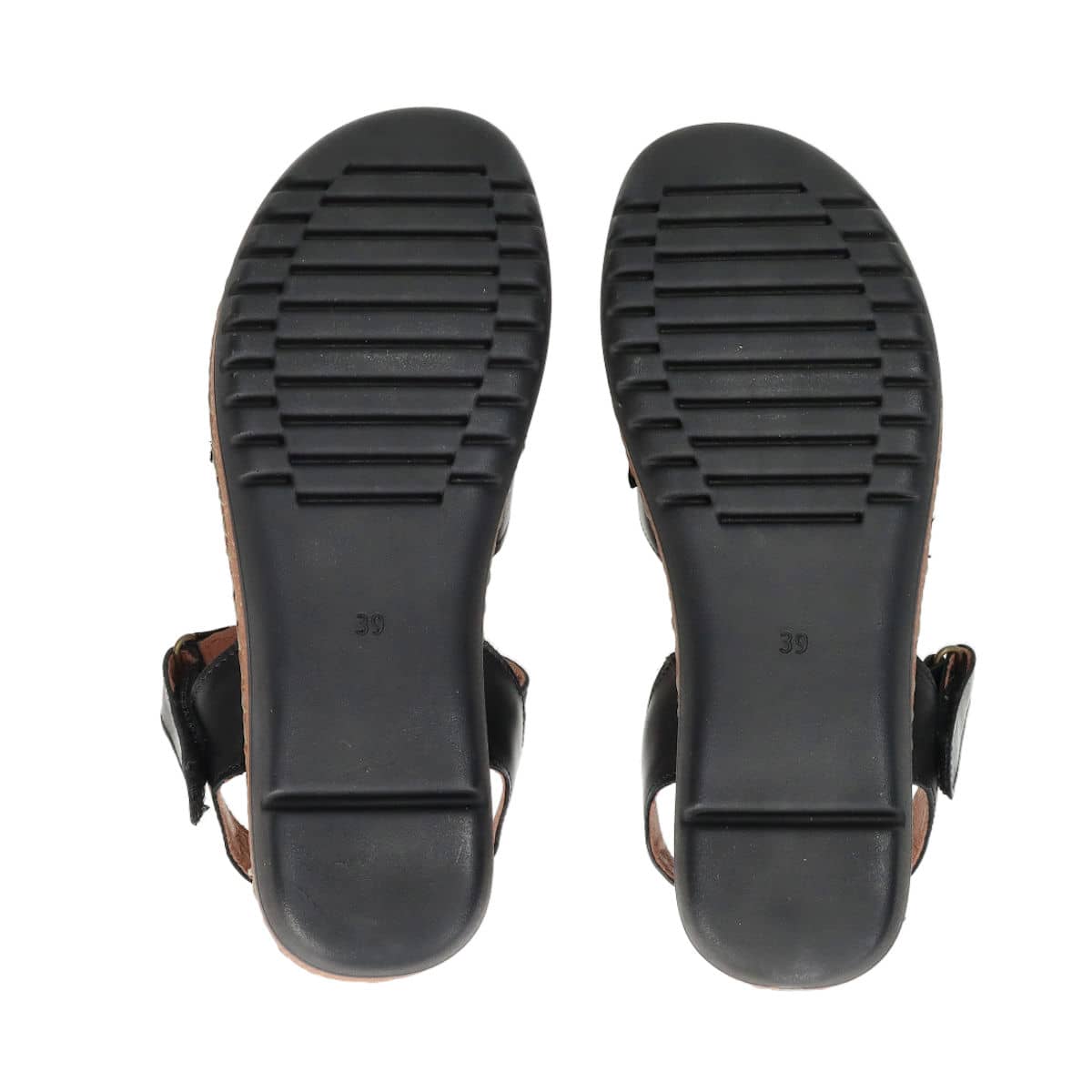 Robel dámske kožené sandále na suchý zips - čierne - GLAMI.sk