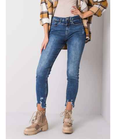 Zlaté, rifľové dámske rifle Basic - GLAMI.sk