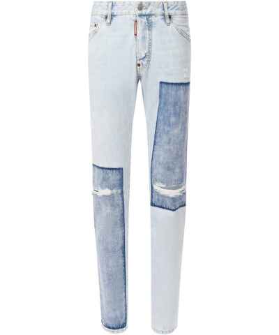 Biele, skinny, Bezplatné vrátenie pánske rifle vzorované - GLAMI.sk