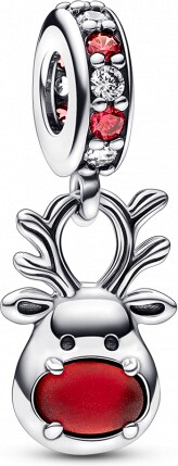 PANDORA korálka Vianočný sob s červeným nosom korálka 792330C01 - GLAMI.sk
