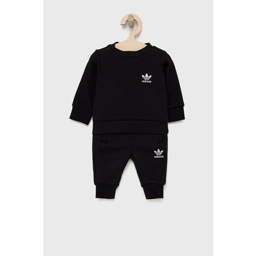 Detská tepláková súprava adidas Originals HE6909 čierna farba - GLAMI.sk