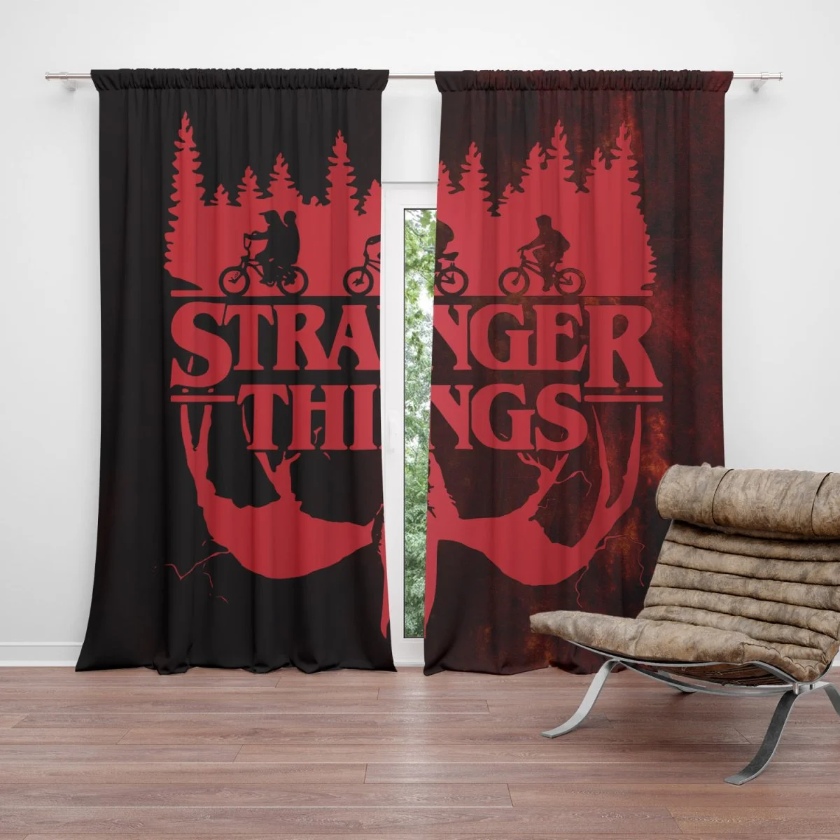 Sablio Záves Stranger Things Red: 2ks 140x250cm - GLAMI.sk