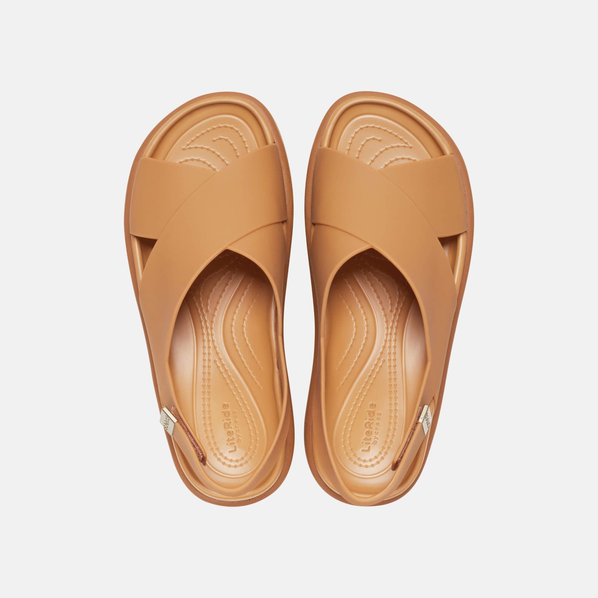 Crocs Brooklyn Luxe Cross Strap Tan/Tan - GLAMI.sk