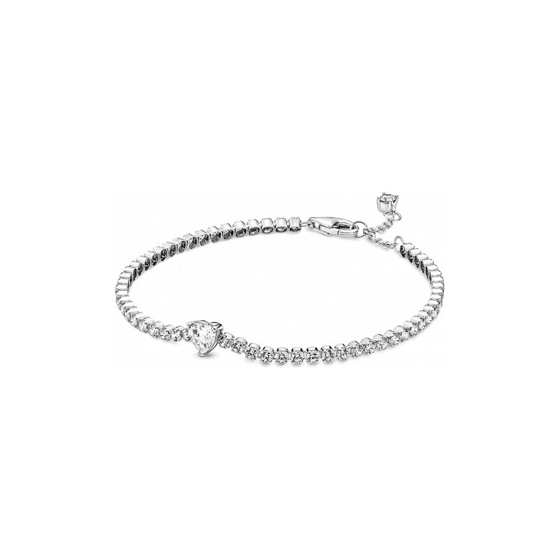 PANDORA tenisový náramok Žiarivé srdce náramok 590041C01 - GLAMI.sk