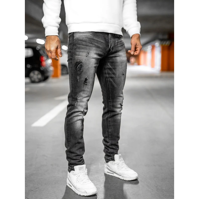 Čierne pánske rifle regular fit Bolf MP008N - GLAMI.sk