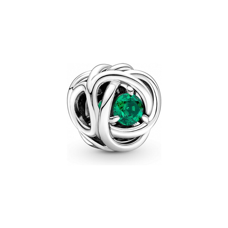PANDORA korálka Nekonečný kruh - tmavozelená farba korálka 790065C08 ...