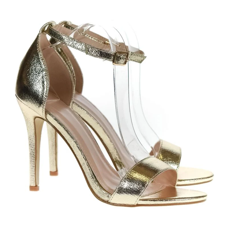 SS Dámske zlaté sandále NERA - GLAMI.sk