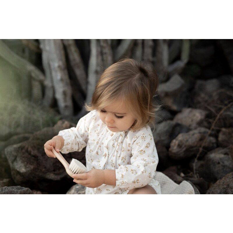 ZuMa Style Detská kefa na vlasy s jemnými kozími prírodnými štetinami ...