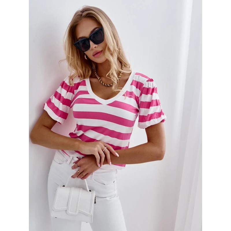 Blouse white Cocomore amgTS1302.white and pink - GLAMI.sk