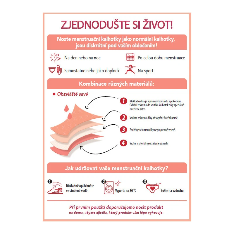 Nočné i denné menštruačné nohavičky DIM Menstrual NIGHT SLIP - DIM ...