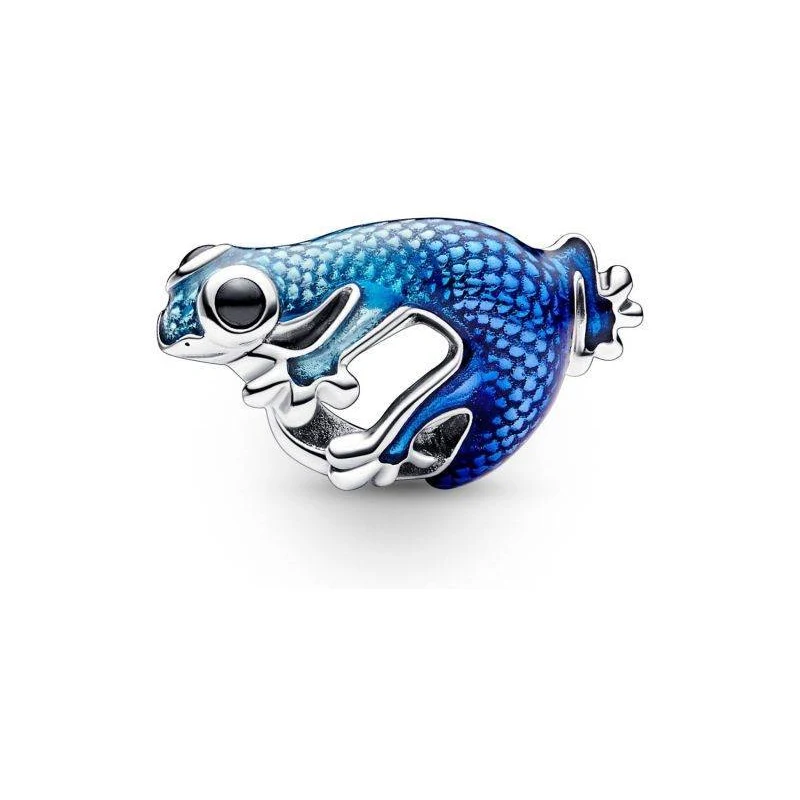 PANDORA Moments prívesok "Metalický modrý gekon" 792701C01 - GLAMI.sk