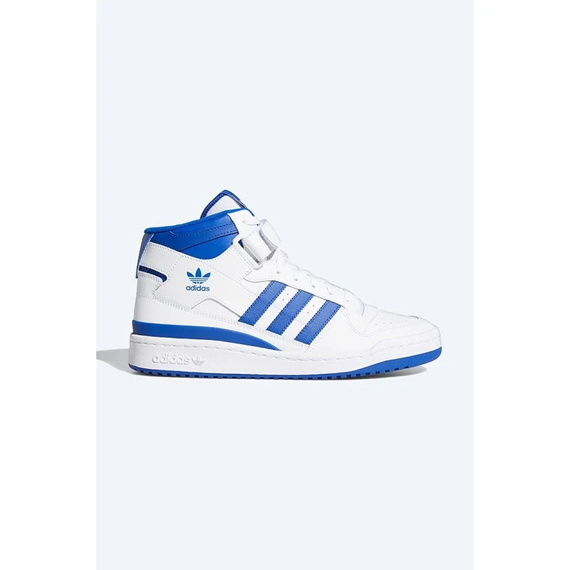 Kožené tenisky adidas Originals Forum Mid FY4976-white, biela farba ...