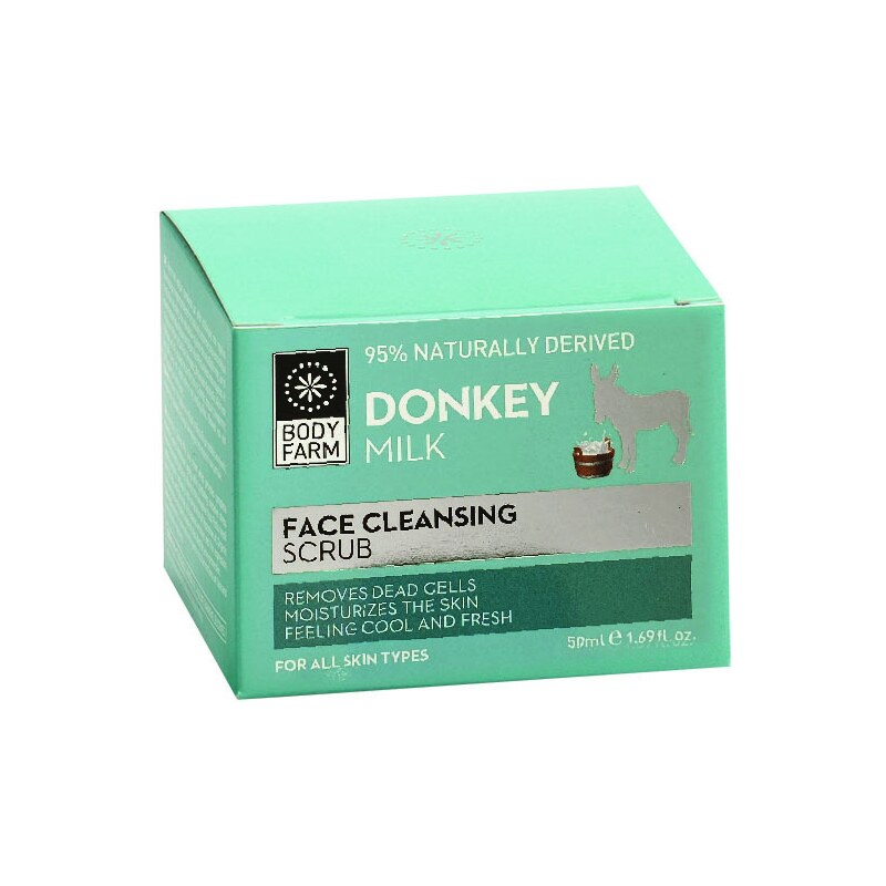 Donkey milk - Bodyfarm Bodyfarm Donkey milk Face cleansing scrub ...