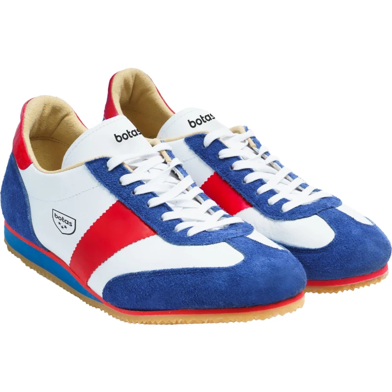Vasky Botas Classic Trikolora - Pánske kožené tenisky / botasky bielo ...