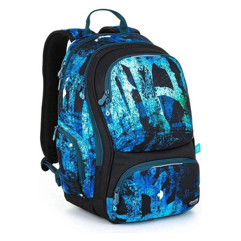 TOPGAL - školské tašky, batohy a sety TOPGAL - Moderný modro-čierny ...