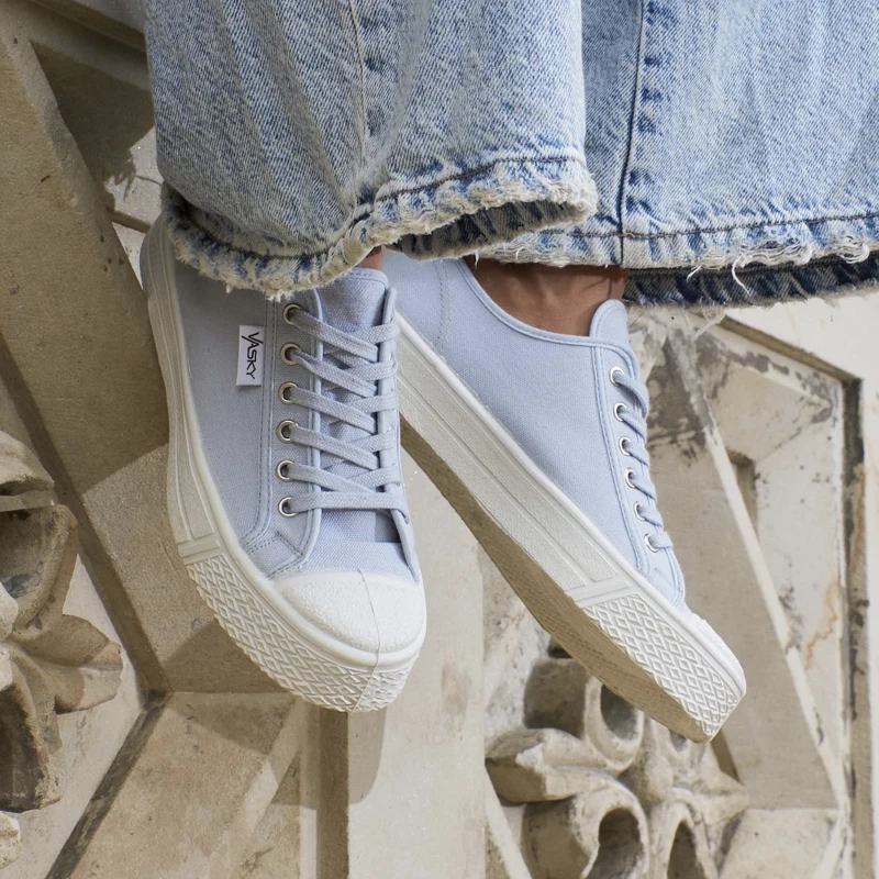 Vasky Kanvasky Blue - Pánske plátené tenisky / botasky modré - GLAMI.sk