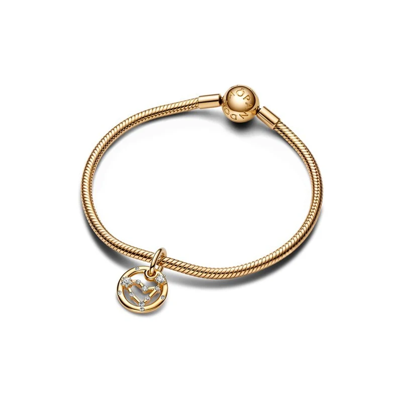 Prívesok PANDORA Pozlátený Znamenie zverokruhu Kozorožec 762720C01 ...