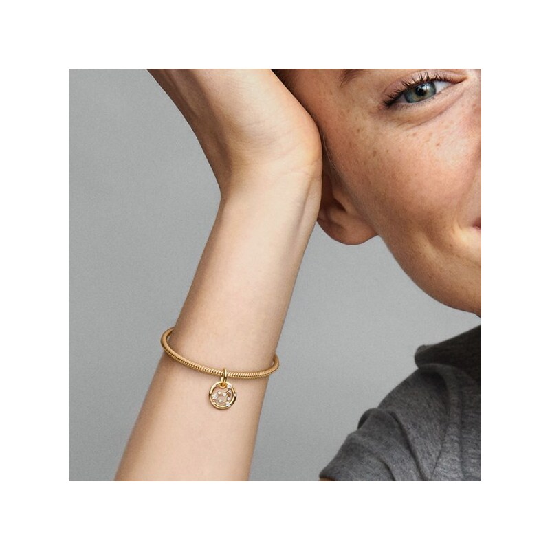 Prívesok PANDORA Pozlátený Znamenie zverokruhu Kozorožec 762720C01 ...