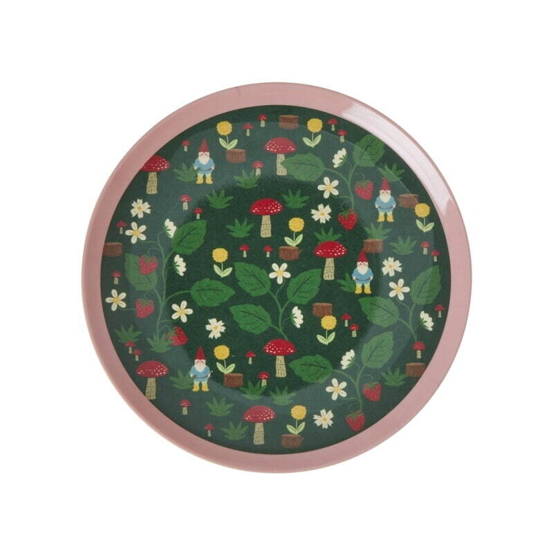 rice Dezertný tanier z melamínu Forest Gnome 16,5 cm - GLAMI.sk