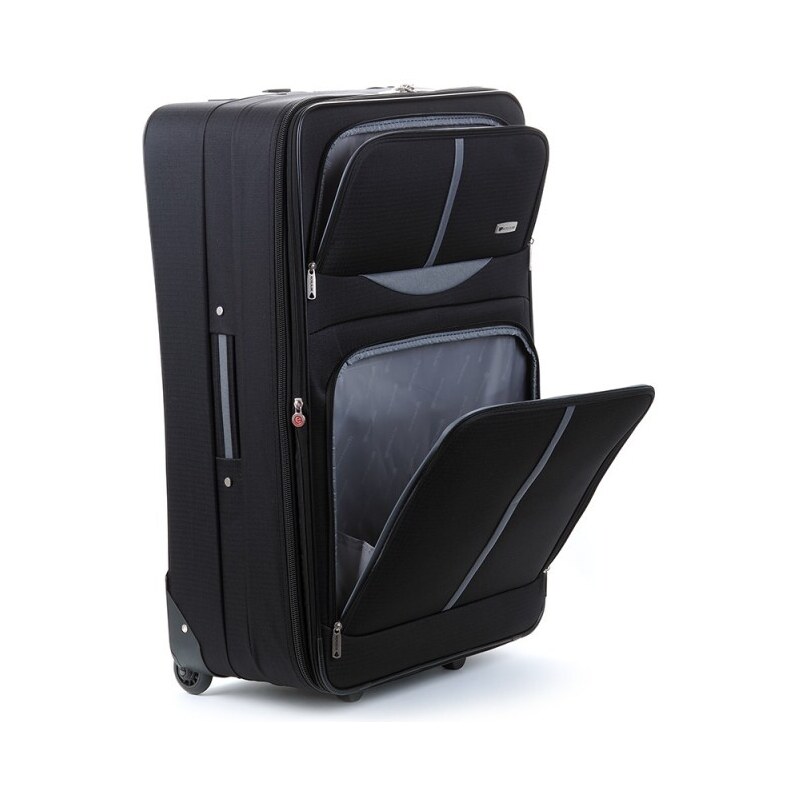 Stredný cestovný kufor na kolieskach s expandérom 70l Worldline 521 ...