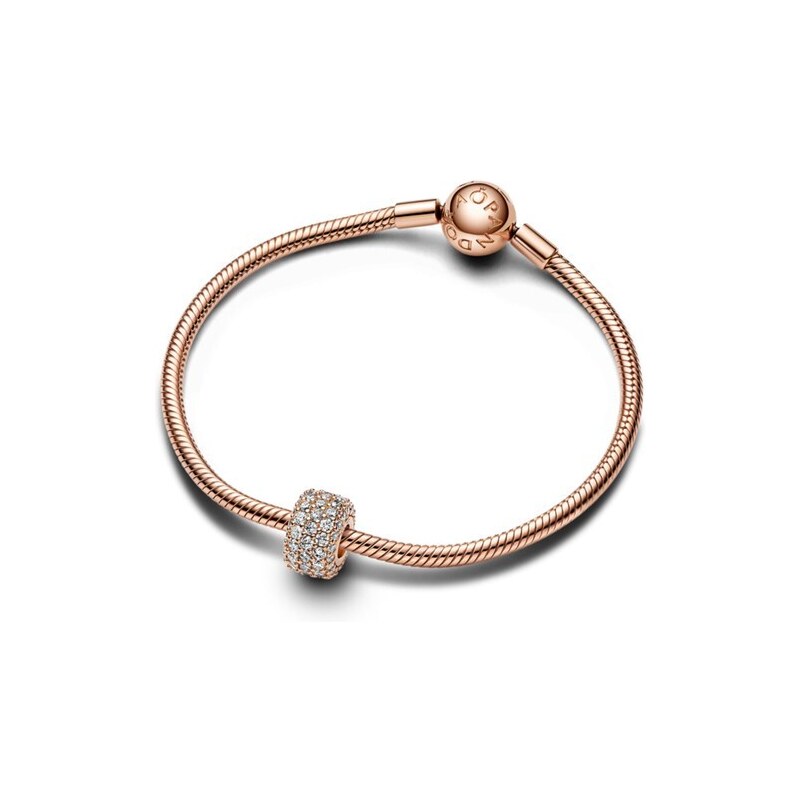 Prívesok PANDORA Pozlátený Trblietavé tri rady pavé 782820C01 - GLAMI.sk