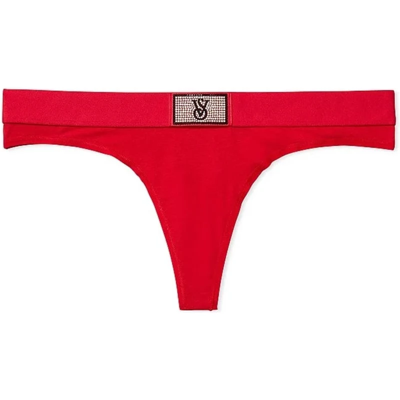 Victoria's Secret Tangá Victorias Secret Shine Patch červené - GLAMI.sk