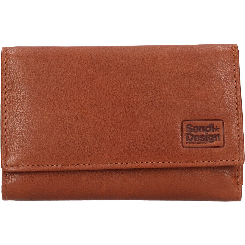Sendi DESIGN Dámska kožená peňaženka SendiDesign Janne - koňak - GLAMI.sk