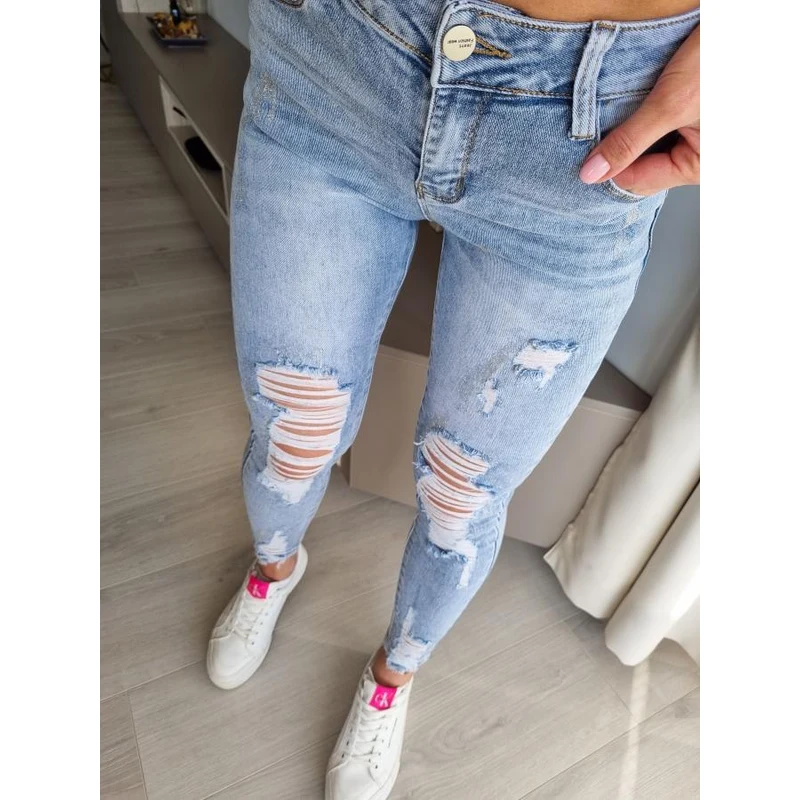 Elastické push UP denim rifle - LUNA - GLAMI.sk