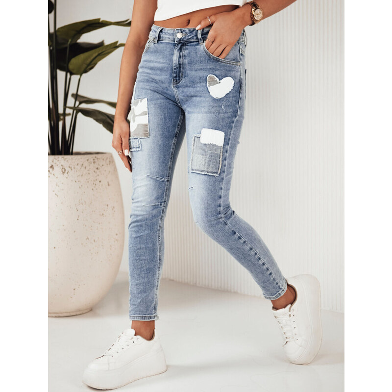 BASIC MODRÉ RIFLE S NÁŠIVKAMI GLEN UY1859 - GLAMI.sk