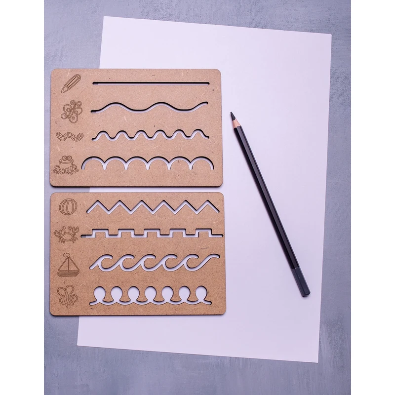 Mini šablóny na kreslenie Vlnky - GLAMI.sk