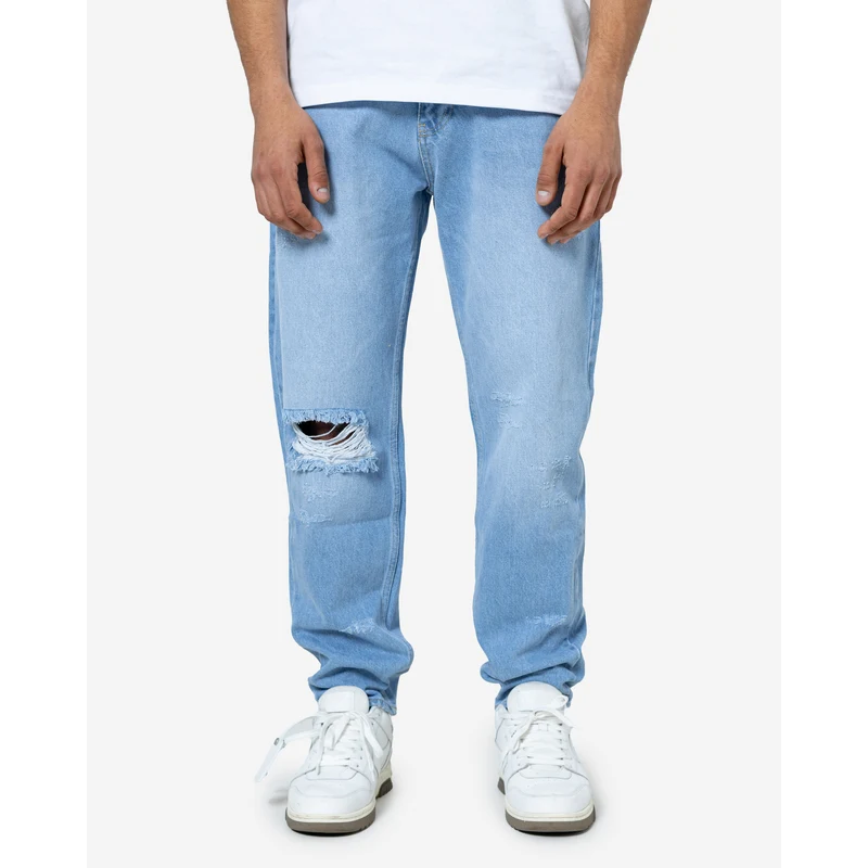 Don Lemme Pánske straight fit rifle Frayed - light blue - GLAMI.sk