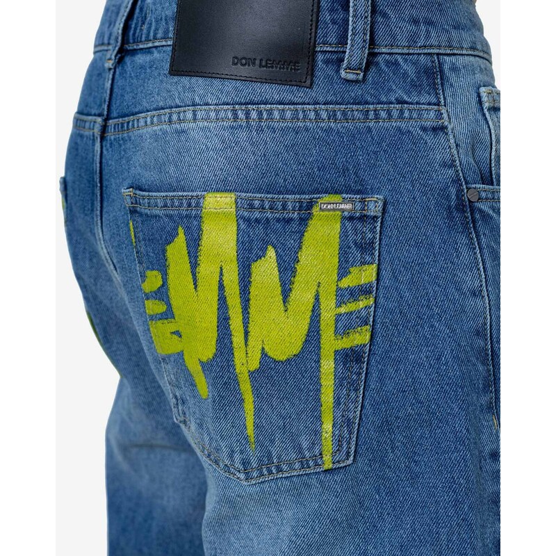 Don Lemme Pánske baggy fit rifle Muralist - washed blue - GLAMI.sk