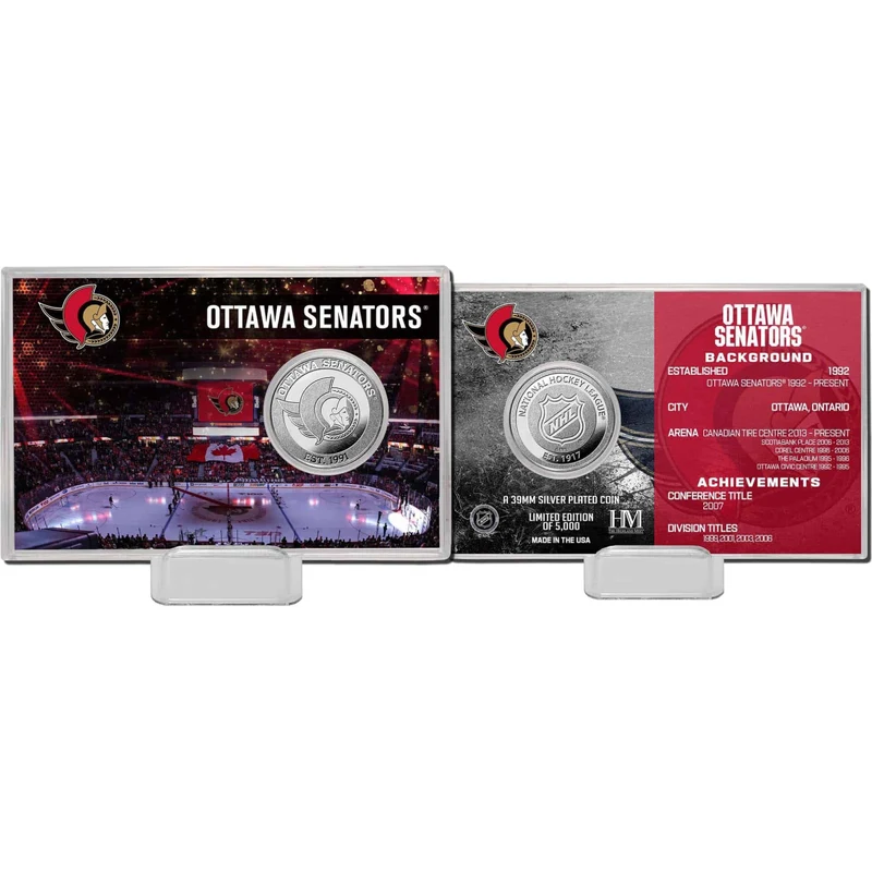 Ottawa Senators zberateľské mince History Silver Coin Card Limited Edition od 5000 - GLAMI.sk