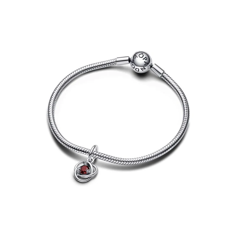 Visiaci prívesok PANDORA Červený kruh večnosti 793125C01 - GLAMI.sk