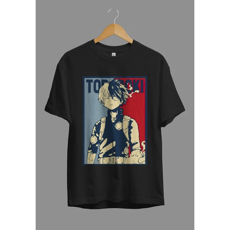 ZOKAWEAR Voľný strih Unisex My Hero Academia Shoto Anime postava ...