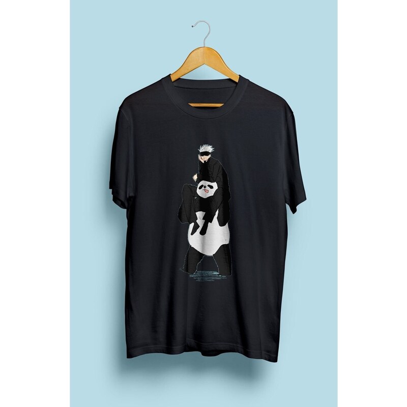ZOKAWEAR Tričko Jujutsu Kaisen Satoru Gojo And Panda Anime s tlačeným ...