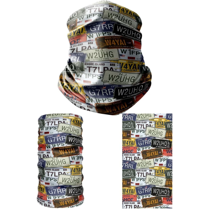 e-Taktik Klasický tanierový vzor bezšvový golier na krk Bandana Buff ...