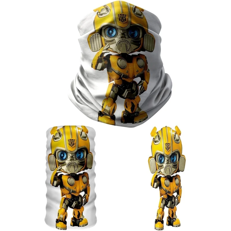 e-Taktik Bumblebee Transformers Vzorovaný bezšvový golier na krk ...