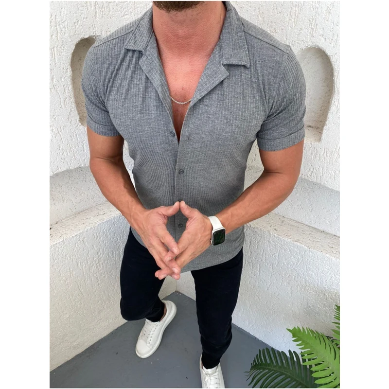 MSRT Pánska letná košeľa Apaj s krátkym rukávom s golierom - GLAMI.sk