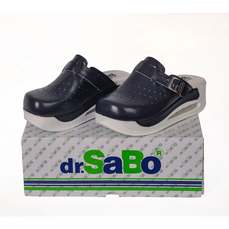 DR SABO Kožené ortopedické papuče Airmax s prackou, papuče v nemocnici ...