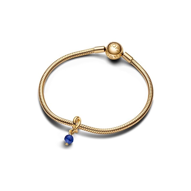 Visiaci prívesok PANDORA Moments Modrý fazetovaný kruh večnosti ...