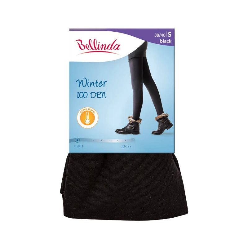 Dámske zimné pančuchy, extra teplé WINTER 100 DEN - BELLINDA - horúca ...
