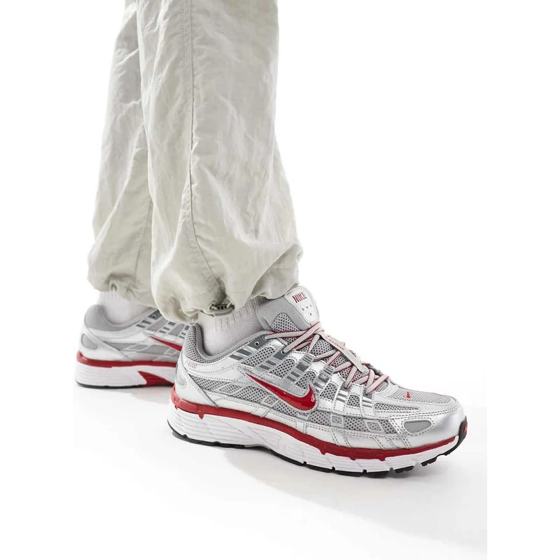 Nike P-6000 trainers in metallic silver and red - GLAMI.sk