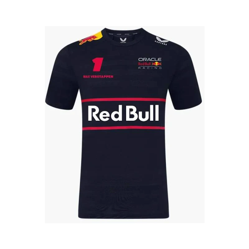 Castore Red Bull Racing pánske tričko Max Verstappen official Teamline Replica navy F1 Team 2025 ...