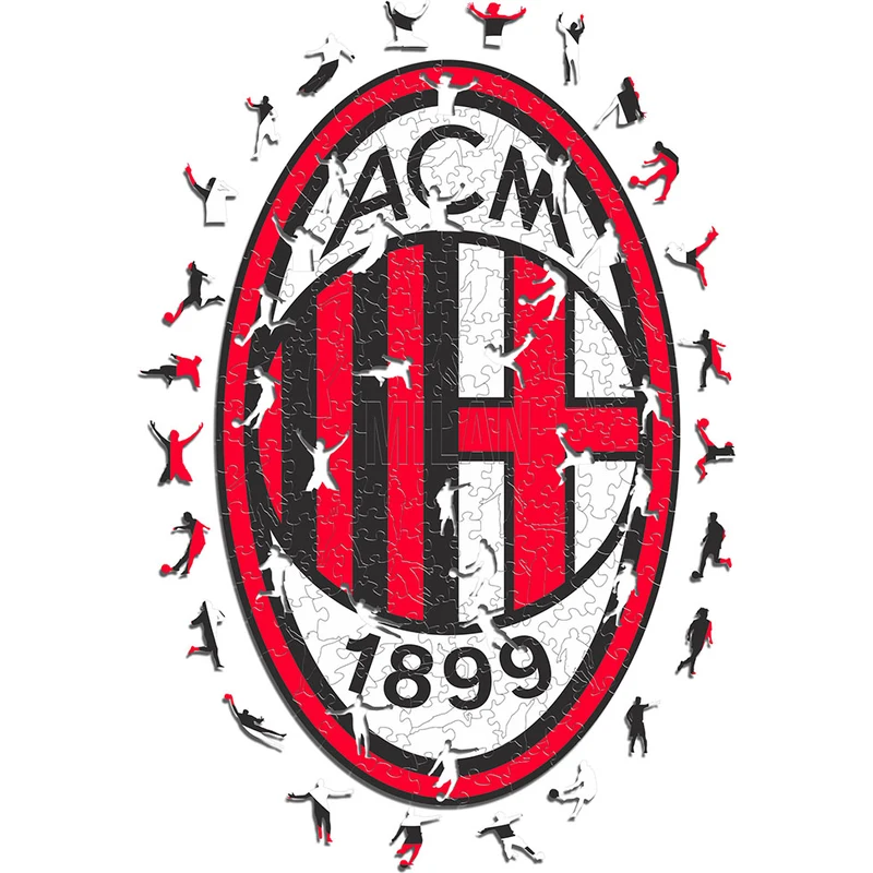 AC Milan official AC Milano drevené puzzle Crest 500 pcs - GLAMI.sk